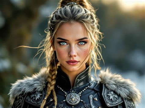Download Ai Generated Woman Viking Royalty Free Stock Illustration
