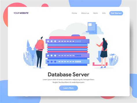 Database Server Illustration Concept 667339 Vector Art At Vecteezy