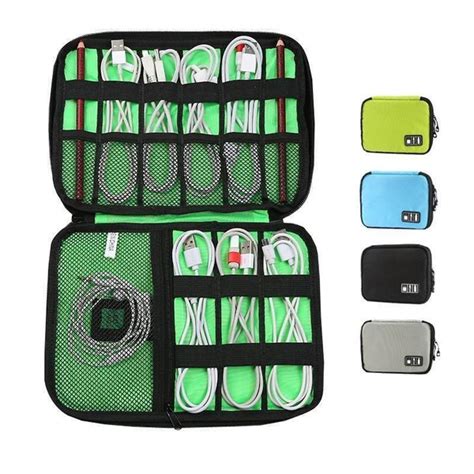 1pc Digital Storage Bag Large Electronic Bag Usb Data Cable Gadget Organizer For Earphone Wire