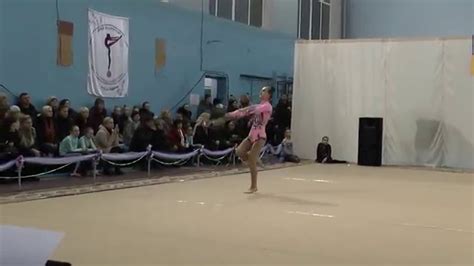 Семіда Настя булавы 05 12 2015 Художественная гимнастика Первенство ФСО Спартак Youtube