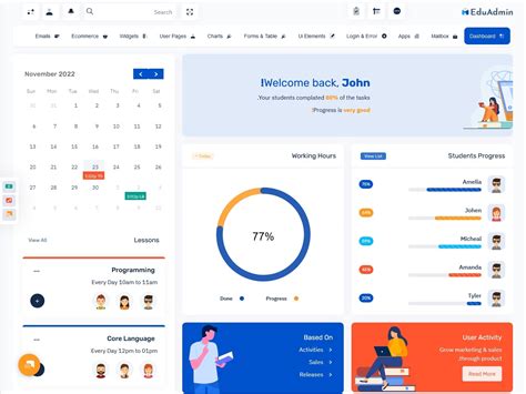 New Horizontal Bootstrap 5 Dashboard In Ltr And Rtl Style Eduadmin