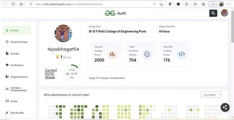 tejas bhagat on linkedin dsa institute leaderboard 2k 26 comments