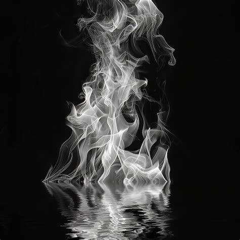 Stunning Black And White Fire Wallpaper For Bold Aesthetics