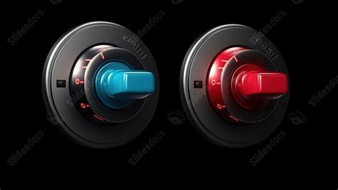 3d Rendered Design Appropriate On And Off Toggle Switch Buttons Set For