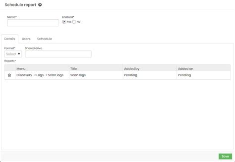 How To Access Scan Logs Schedule Reports In Discovery Discovery
