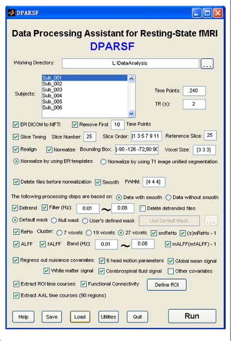 Figure 1 From Dparsf A Matlab Toolbox For “pipeline” Data Analysis Of