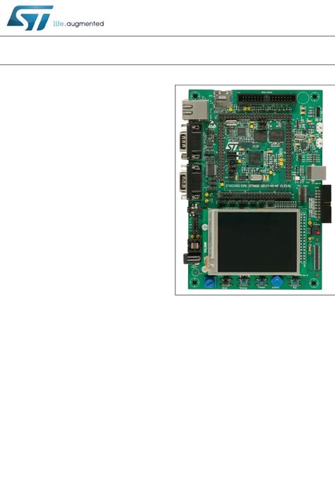 stm3240g eval brief datasheet by stmicroelectronics digi key electronics