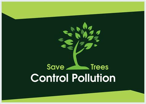 Save Trees Control Pollution 24695811 Vector Art At Vecteezy