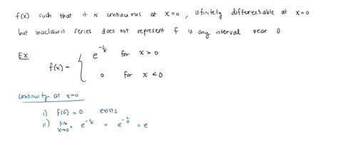 Solved Find An Example Of A Function Which Is Continuous At X 0