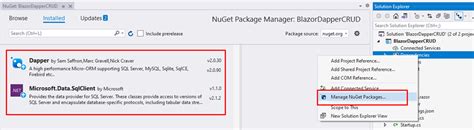 Create An App Using Microsoft Blazor Dapper And Net Core
