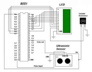 Ultrasonic Object Detection Circuit Using Microcontroller