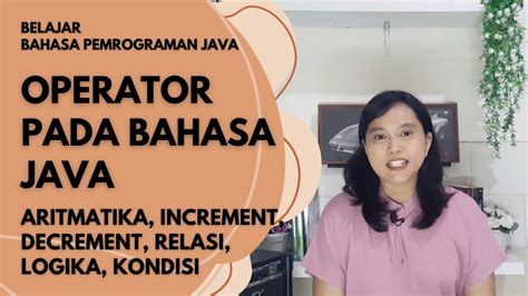 operator pada bahasa java belajar bahasa pemrograman java youtube