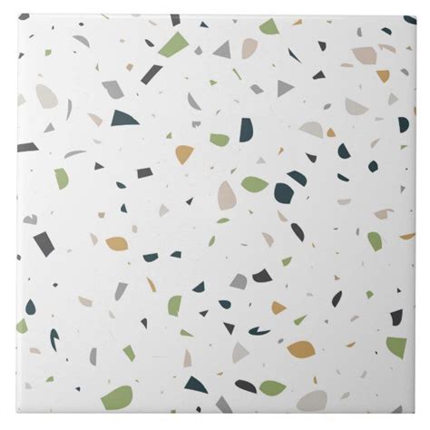 Classic Terrazzo Pattern Background Ceramic Tile Zazzle Terrazzo
