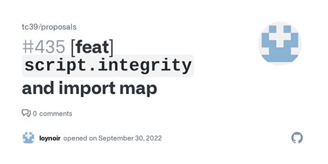 Feat `tegrity` And Import Map · Issue 435 · Tc39proposals