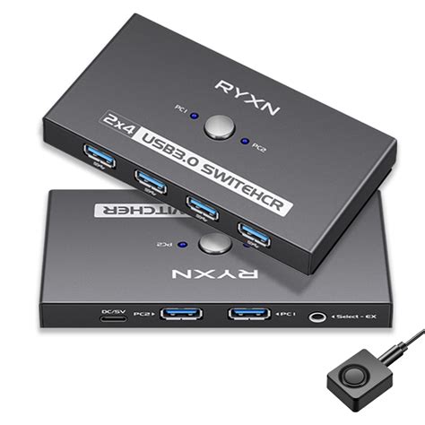 USB Switcher Computers USB A USB C Switcher Computers Share USB Devices With