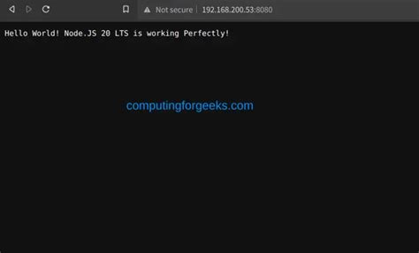 Install And Use Node Js 20 LTS On Rocky 8 AlmaLinux 8 ComputingForGeeks