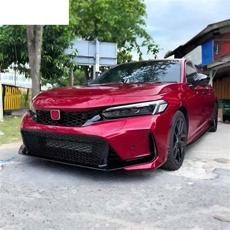 2025 2026 Honda Civic Type R Style Front Bumper Conversion W Grilles