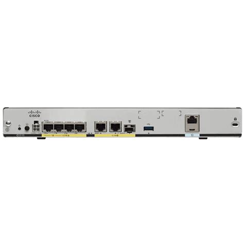 Cisco Isr C1111 4p Маршрутизатор Wan порты 1xge Rj 45 1xge Rj 45 Sfp Combo Lan порты