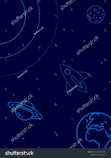 Simple Space Element Pattern Vector Background Stock Vector Royalty Free 2151405541 Shutterstock