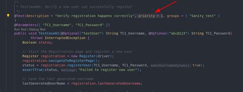 setting priority of test cases in testng crio do