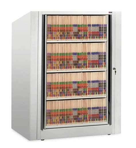 Lockable Rotary Action File Medical Cabinets 4 Shelf