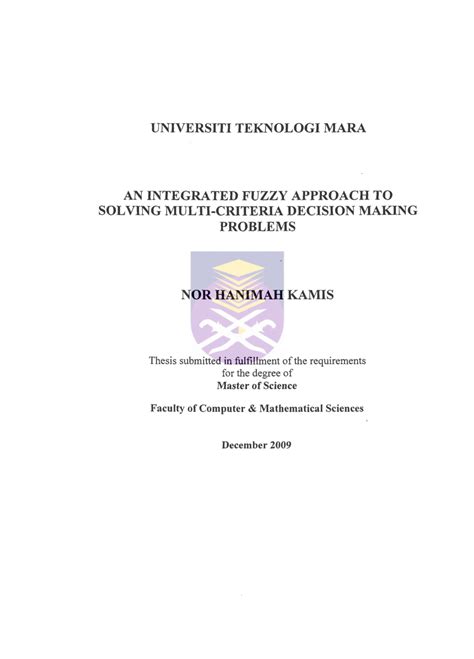 pdf an integrated fuzzy approach to solving multi criteria decision