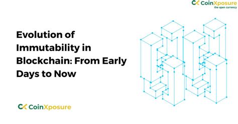 immutability in blockchain from early days to now coinxposure posted