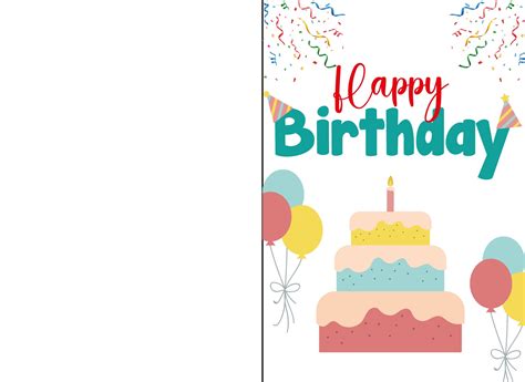 Folding Birthday Cards 13 Free Pdf Printables Printablee