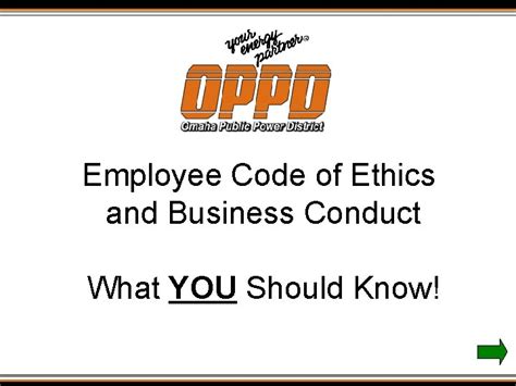 Employee Code Of Ethics And Business Conduct What