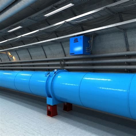 Large Hadron Collider Particle Accelerator 3d Model Cgtrader