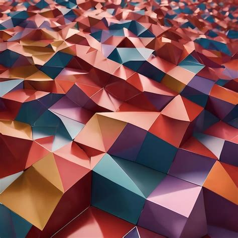 Premium Photo Abstract 3d Rendering Of Triangulated Surface Modern Background Futuristic