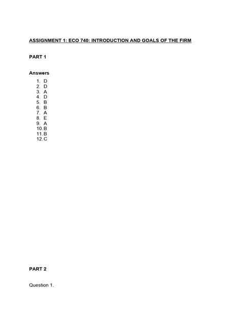 1 Assignment 1 Answers Pdf Inflation Interest