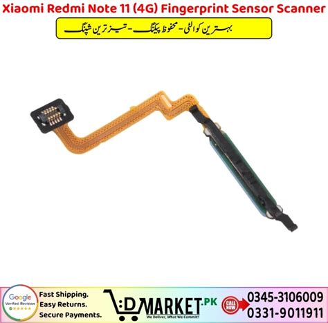 Xiaomi Redmi Note G Fingerprint Sensor Scanner Exclusive