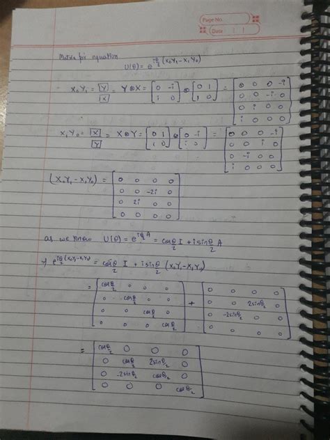 Qiskit Proof That The Gate U Is Equivalent To The Given Circuit Mathematically Quantum