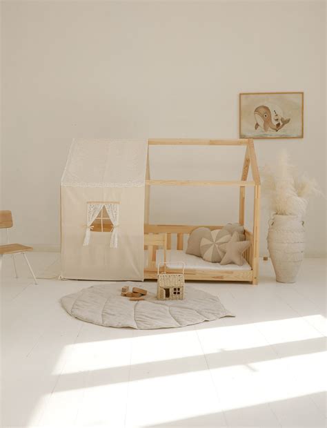 Organic Cotton And Linen Leaf Playmat Sand Cocozi