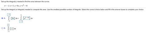Solved Set Up The Integral S Needed To Find The Area Chegg Com