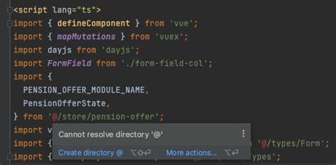 Path Alias Is Not Recognised In Vue Files Ides Support Intellij