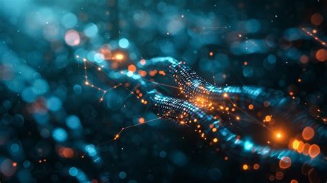 Premium Photo Block Chain Concept Digital Code Chain 3d Rendering