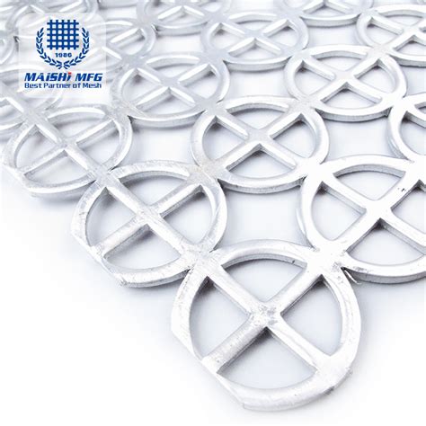 Galvanized Hexagonal Perforated Metal Mesh Perforated Mesh And