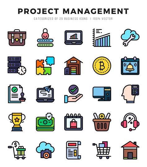 Premium Vector Project Management Icons Pack Lineal Color Icons Set Project Management