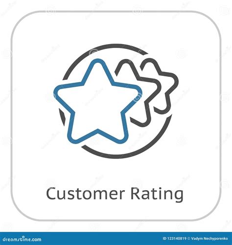 Rating Line Vector Icons And Signs Evaluating Scoring Grading
