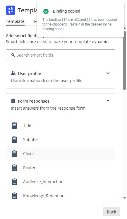 How To Create Inline Bindings In Powerpoint Templafy Help Center