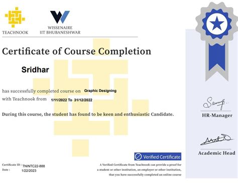 Sridhar S On Linkedin Internship Training Graphic