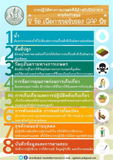การขอรับรอง Gap ต้องทำอย่างไรบ้าง กรมส่งเสริมการเกษตร Facebook