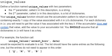 Solved Unique Values Define A Function Named Unique Values Chegg Com