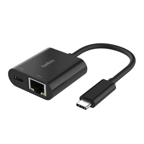 Belkin Connect Usb C To Ethernet Charge Adapter 100w