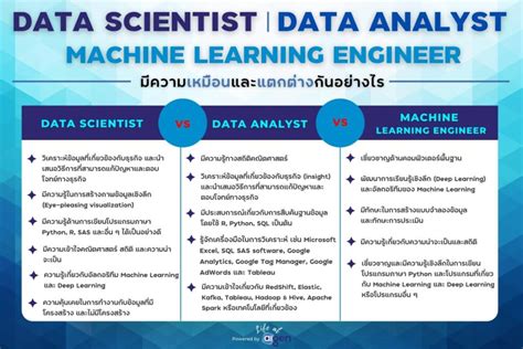 Data Scientist Data Analyst Ml Engineer ต่างกันอย่างไร Ai Gen