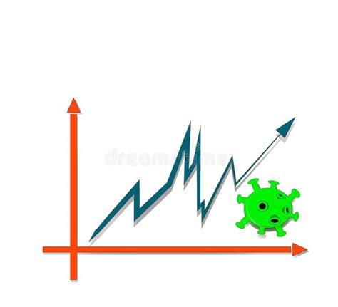 Graph Of The Upward Movement Of The Covid Virus Stock Vector Illustration Of Health Chart