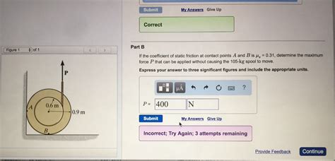 Solved If The Coefficient Of Static Friction At Contact Chegg