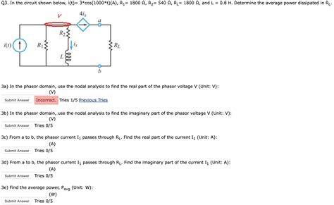 Solved Q3 In The Circuit Shown Below Chegg Com